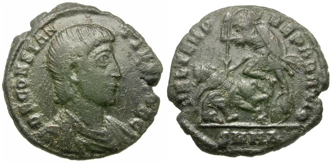 Constantius Gallus, Caesar (AD 351-354) Æ3 / Fallen Horseman