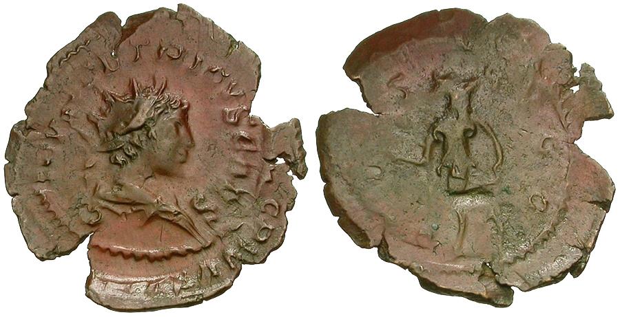 Tetricus II, as Caesar (AD 273-274) Æ Antoninianus / Spes