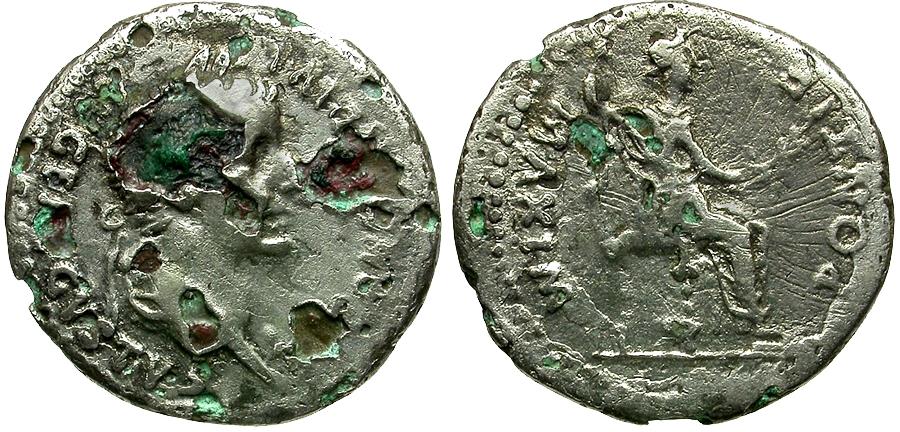 Tiberius Fouree Denarius / Tribute Penny of the Bible | Roman Imperial ...