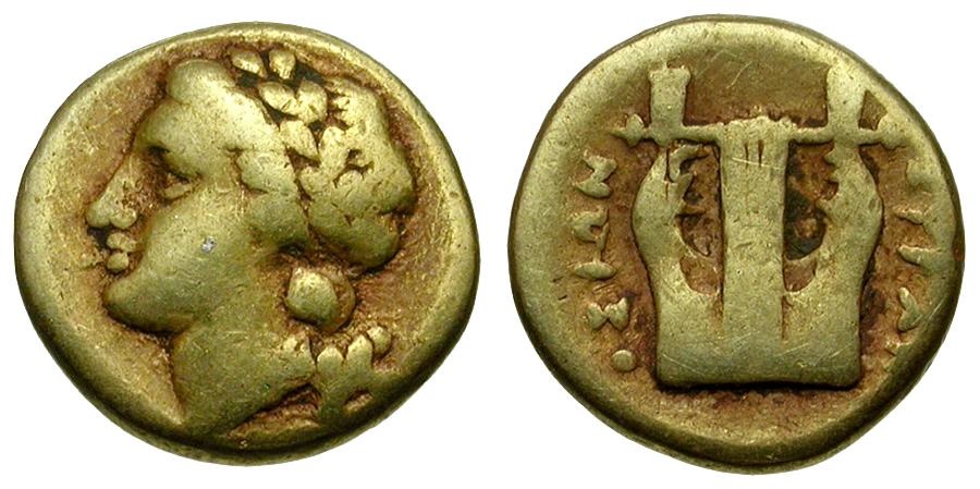 Sicily. Syracuse. Agathokles EL 12.5 Litrae / Lyre | Greek Coins