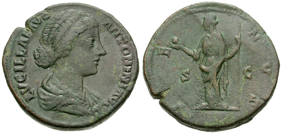 Lucilla (AD 164-182) Æ Sestertius / Venus | Roman Imperial Coins
