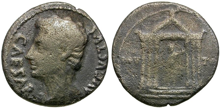 Augustus (27 BC-AD 14) AR Denarius / Temple of Jupiter | Roman Imperial ...
