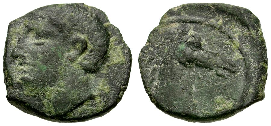 Barcids in Spain. Carthago Nova Æ15 / Scipio Africanus? | Greek Coins