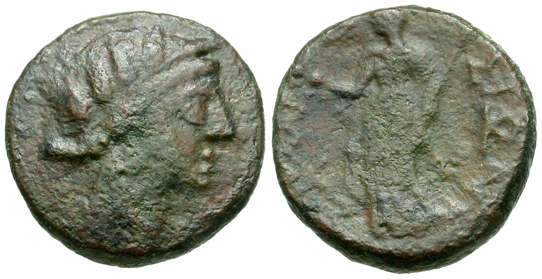 Sicily. Syracuse. Under Roman Rule Æ20 / Demeter | Greek Coins