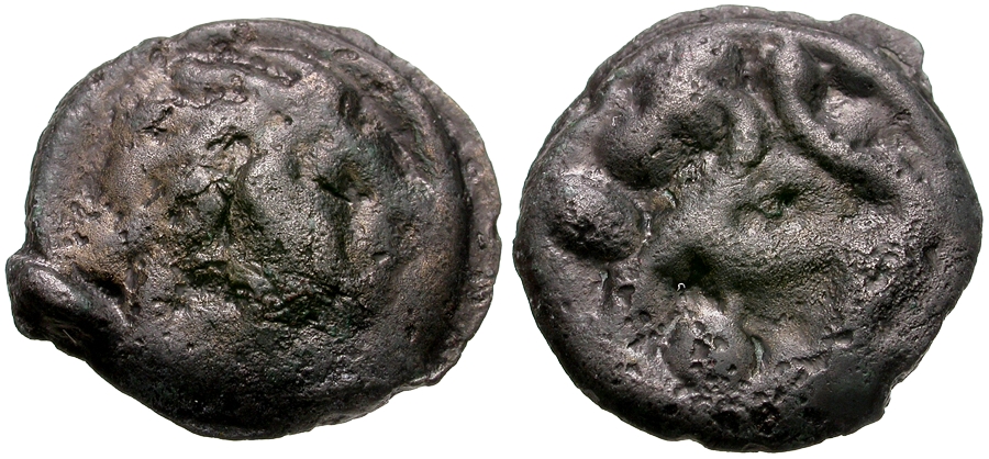 Ancient France. Celtic Gaul. Leuci Tribe Potin / Boar | Celtic Coins