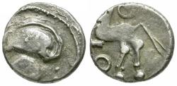 Ancient France. Celtic Gaul. Aedui Tribe AR Quinarius | Celtic Coins