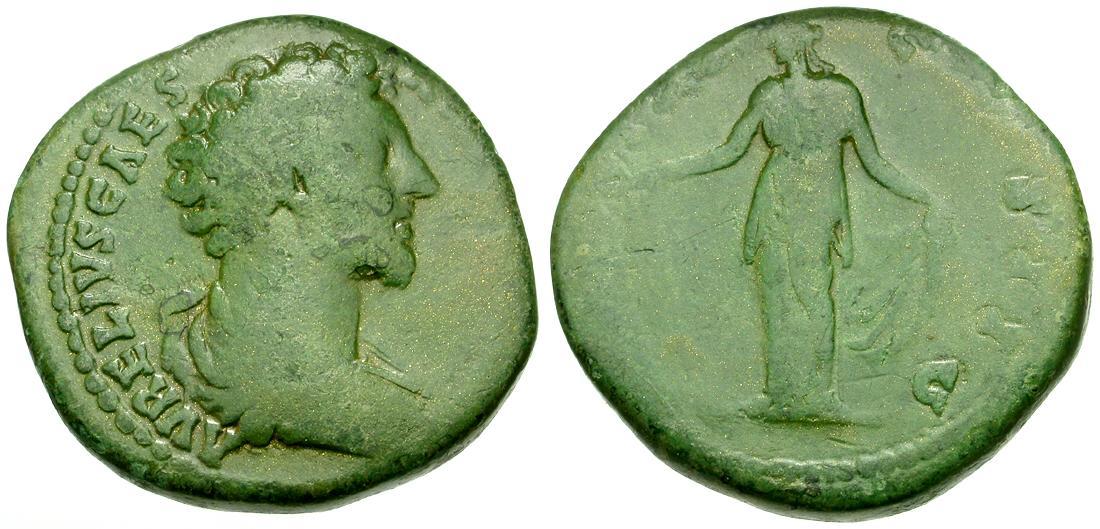 Marcus Aurelius (AD 161-180) Ӕ Sestertius / Fortuna | Roman Imperial Coins