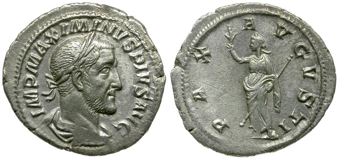 Maximinus I (AD 235-238) AR Denarius / Pax | Roman Imperial Coins