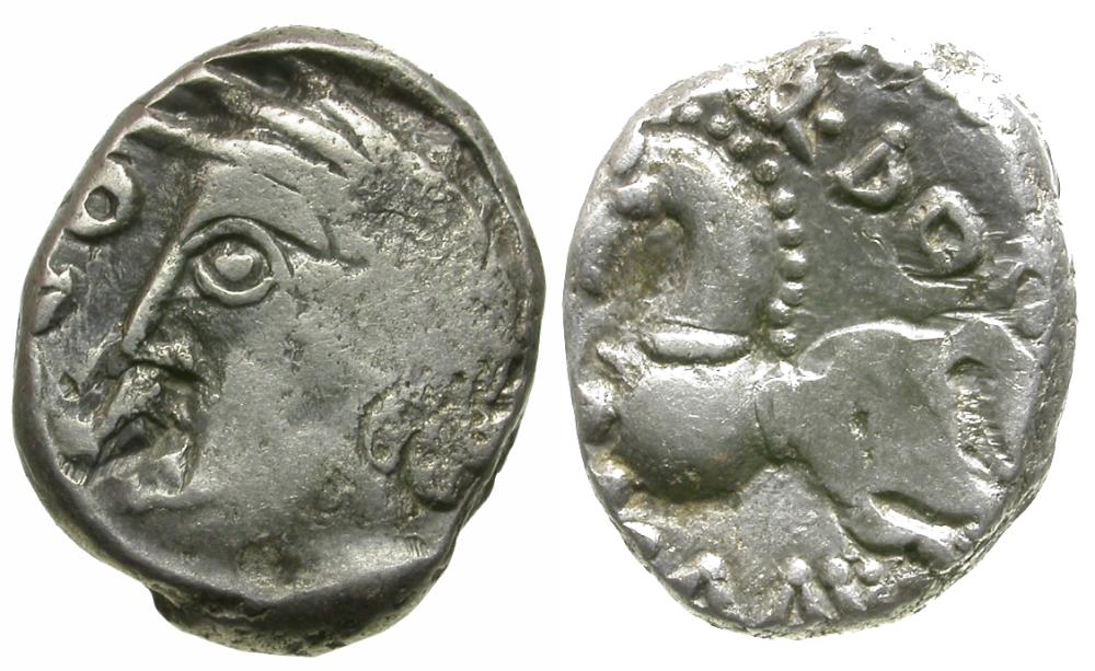 Ancient France. Celtic Gaul. Sequani Tribe AR Quinarius | Celtic Coins