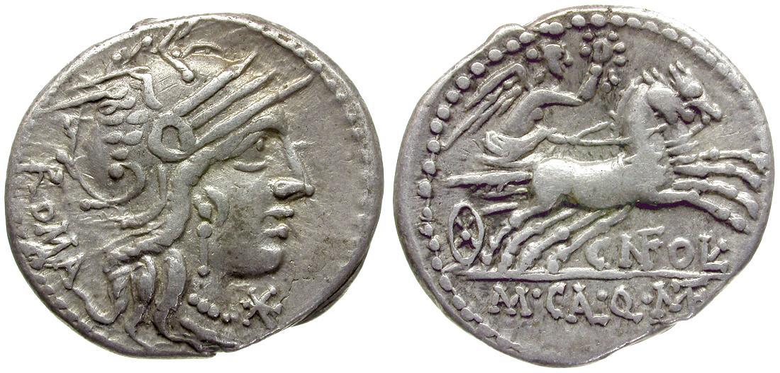 117-116 BC - Roman Republic. M. Calidius, Q. Metellus, and Cn. Fulvius ...
