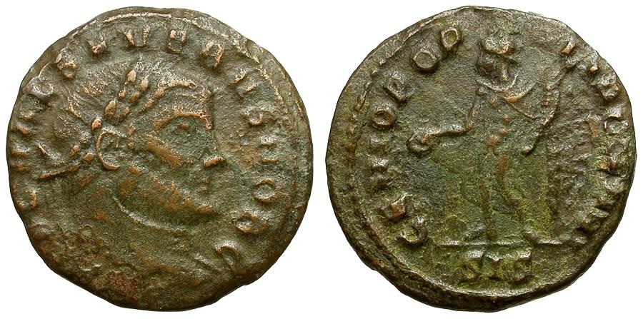 Severus II Caesar Æ 1/4 Follis / Genius | Roman Imperial Coins