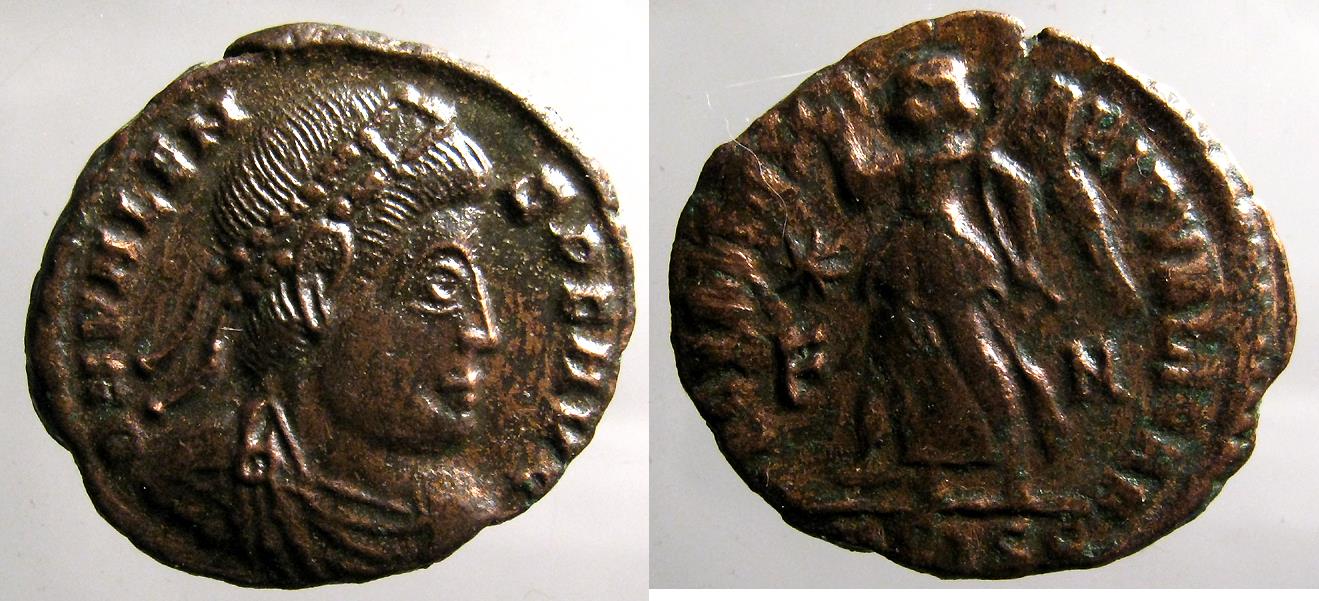 Valens: AE 3, Siscia, Victory reverse | Roman Imperial Coins