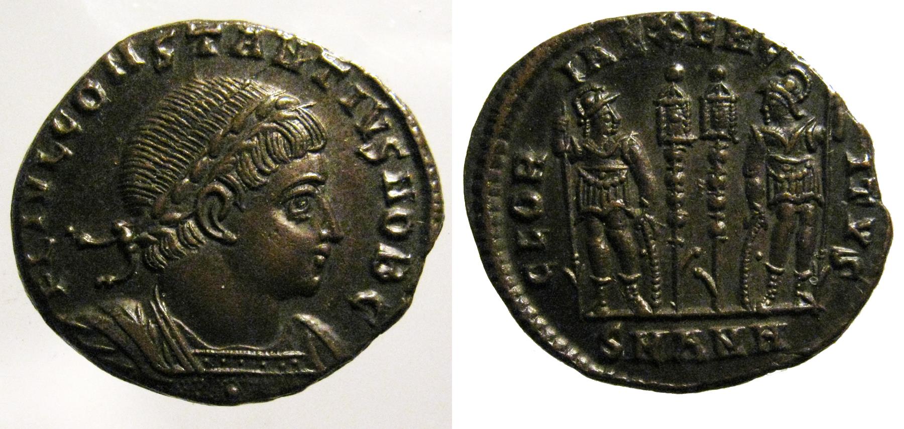 Constantius II: AE Antioch, campgate | Roman Imperial Coins
