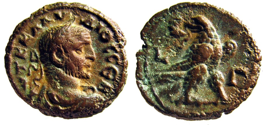 Claudius II Gothicus : Alexandrian Billon Tetradrachm, Eagle with ...