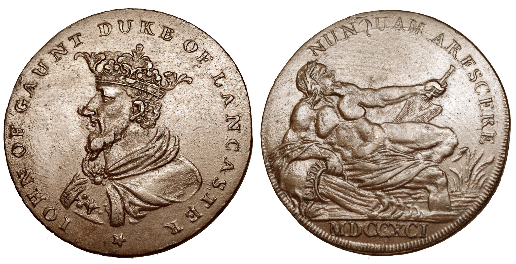 LANCASTER. Halfpenny token. . Good Very Fine.. 10511. | European Coins