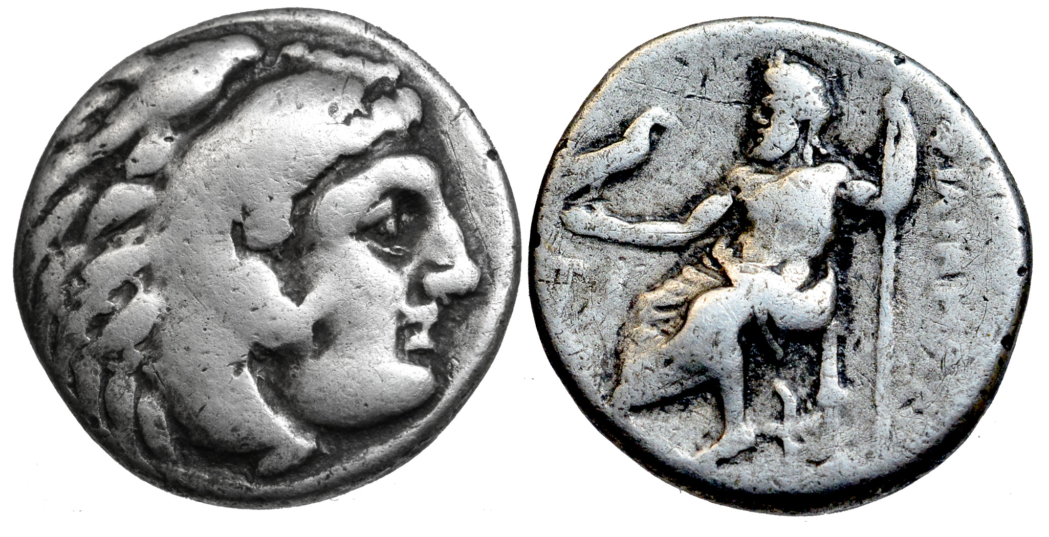 Macedonian Kingdom. PHILIP III. AR Drachm.. Sardes mint. 3rd century B ...