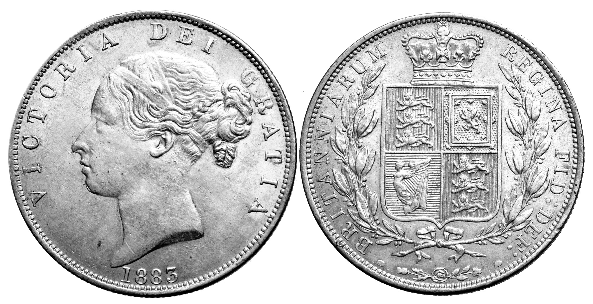 Victoria. Halfcrown. 1883. Good Extremely Fine.. 7844. | European Coins