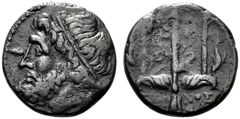 Sicily, Syracuse. Hieron II (275-215 BC). Æ Litra. Head of Poseidon R ...
