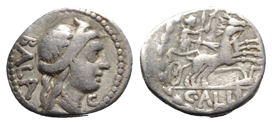C. Allius Bala, Rome, 92 BC. AR Denarius | Roman Republican Coins