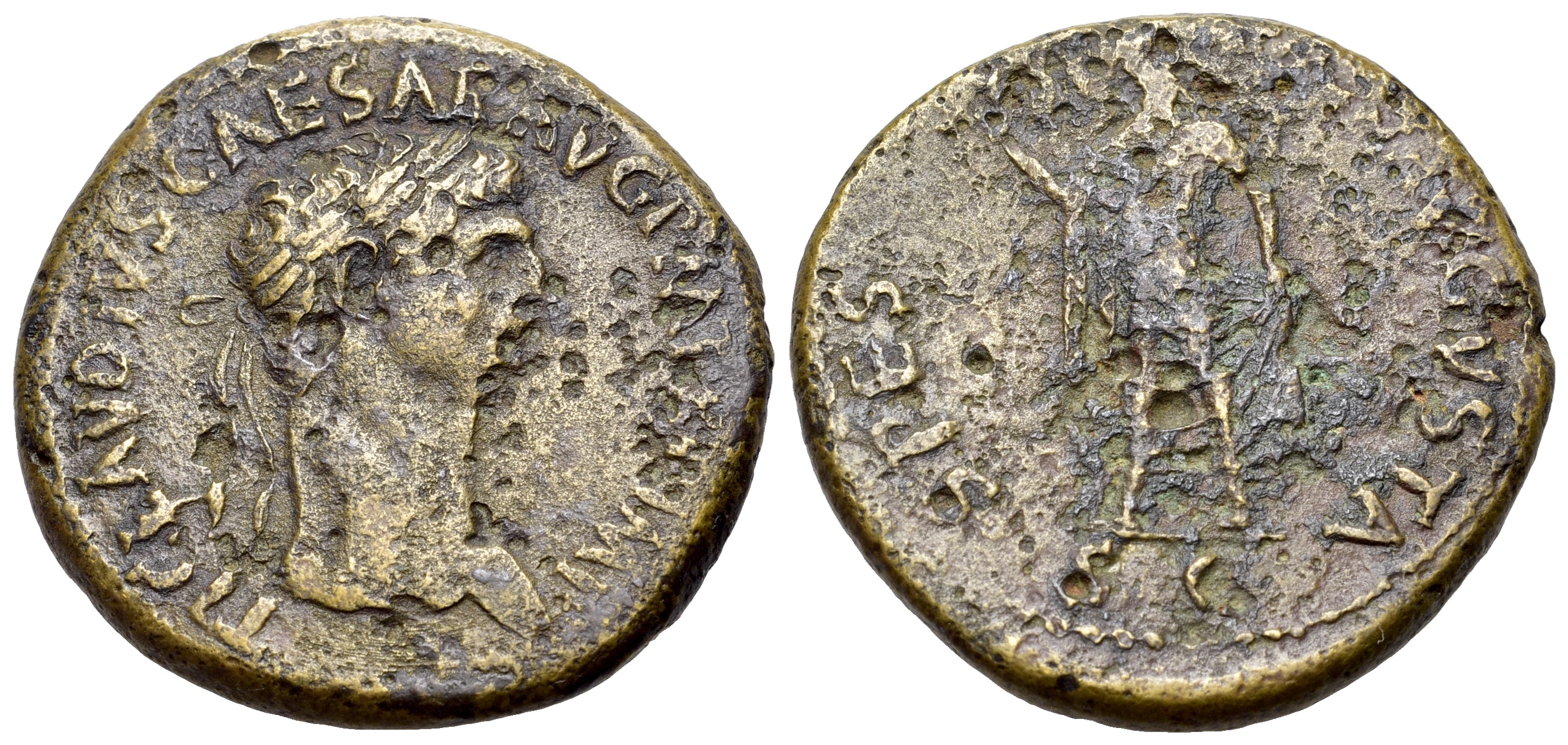 Claudius (41-54). Æ Sestertius. Rome, 41-2. R/ SPES | Roman Imperial Coins