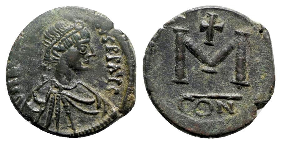 Anastasius I (491-518). Æ 40 Nummi - Constantinople | Byzantine Coins