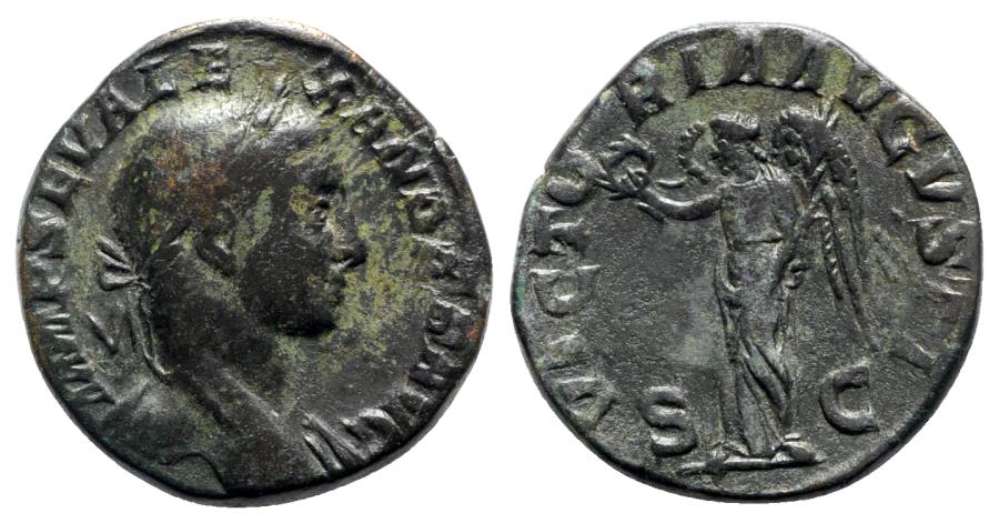 Severus Alexander (222-235). Æ Sestertius - Rome - R/ Victory