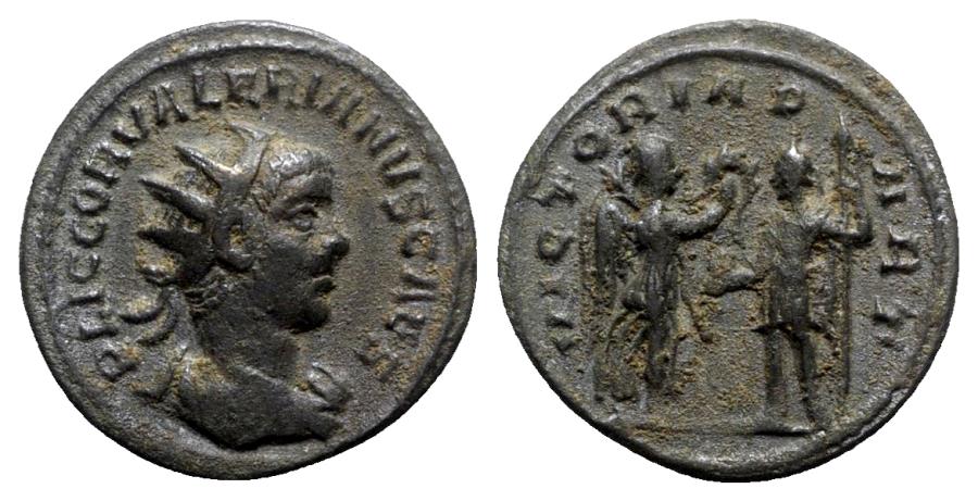 Valerian II (Caesar, 256-258). AR Antoninianus - Antioch - R/ Emperor ...
