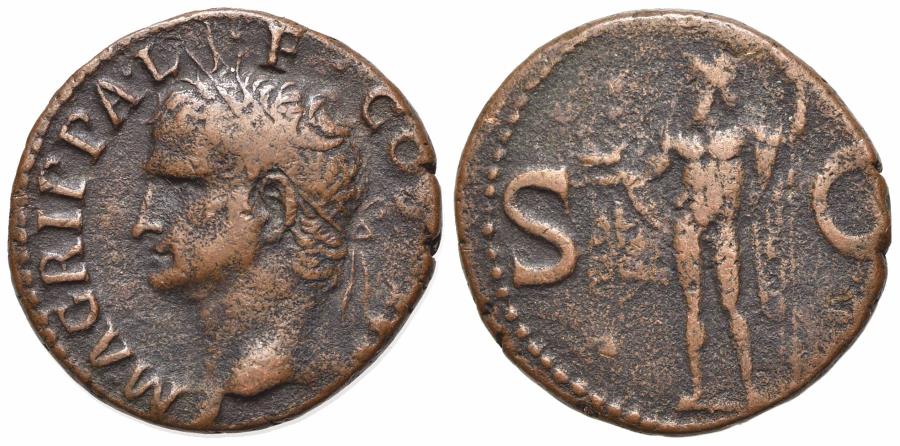 Agrippa (died 12 BC). Æ As. Rome, AD 37-41. R/ NEPTUNE | Roman Imperial ...