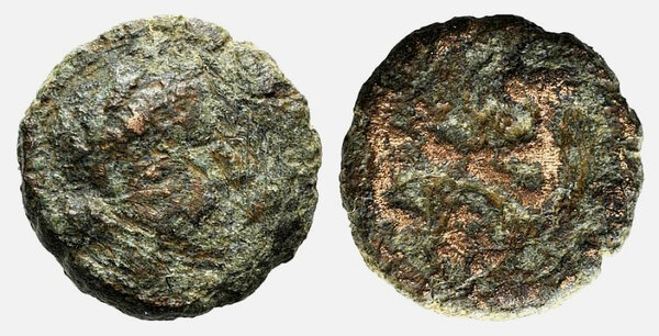 Ostrogoths, Athalaric (526-534). Æ Nummus. Rome. R/ Athalaricus monogram