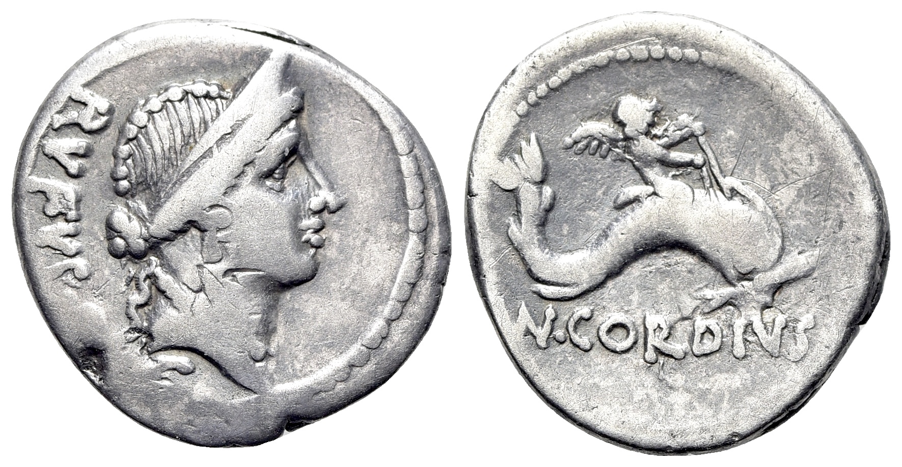 Mn. Cordius Rufus, Rome 46 BC. AR Denarius