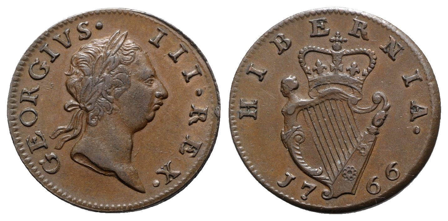 Ireland, George III (1760-1801). Half Penny 1766 | Miscellaneous