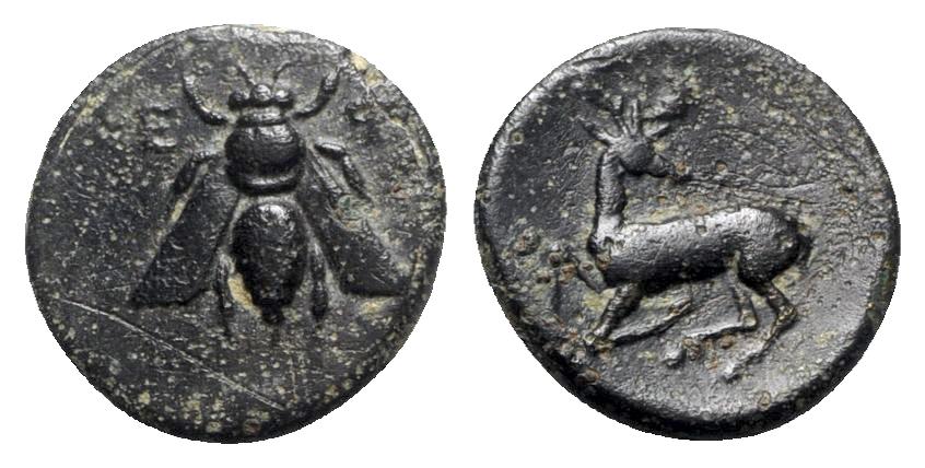 Ionia, Ephesos, c. 390-320/00 BC. Æ - Bee / Stag | Greek Coins