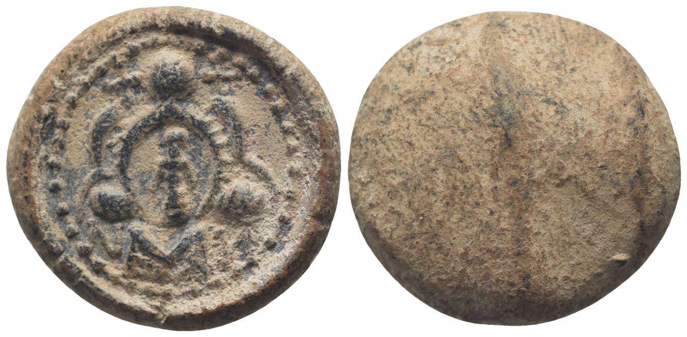 Early Byzantine Terracotta Pilgrim's Token. 6th-7th century AD. The ...