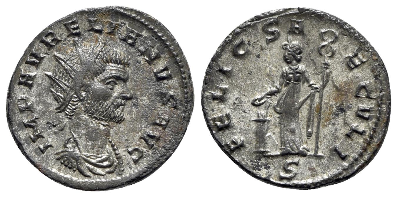 Aurelian (270-275). Radiate / Antoninianus - R/ Felicitas | Roman ...