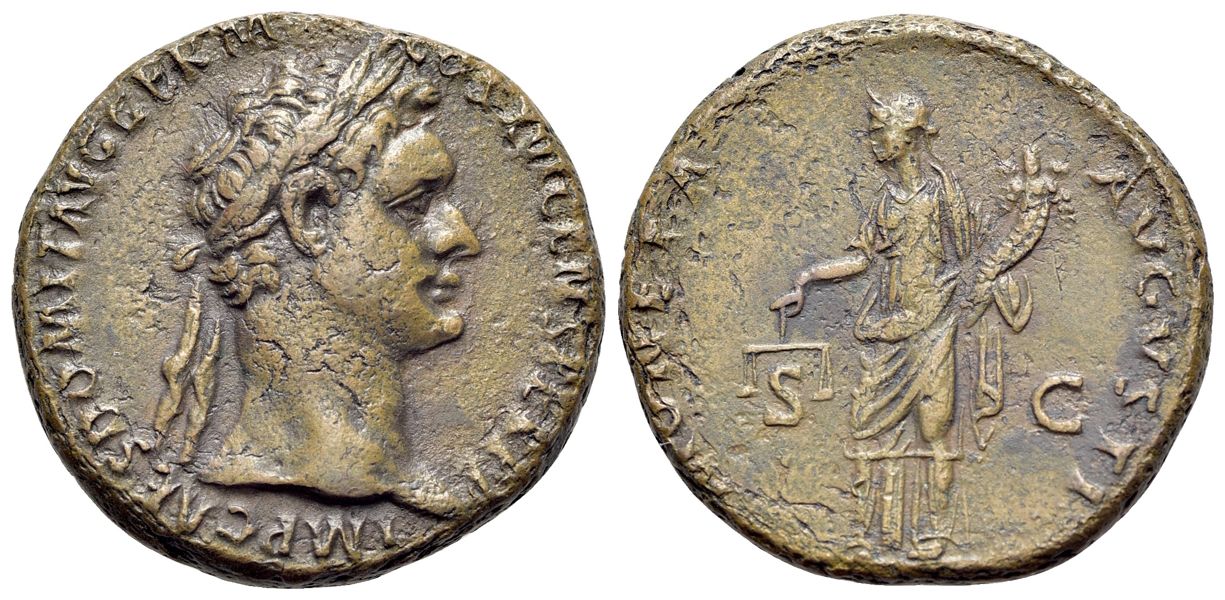 Domitian (81-96). Æ As. Rome, AD 87. R/ MONETA | Roman Imperial Coins