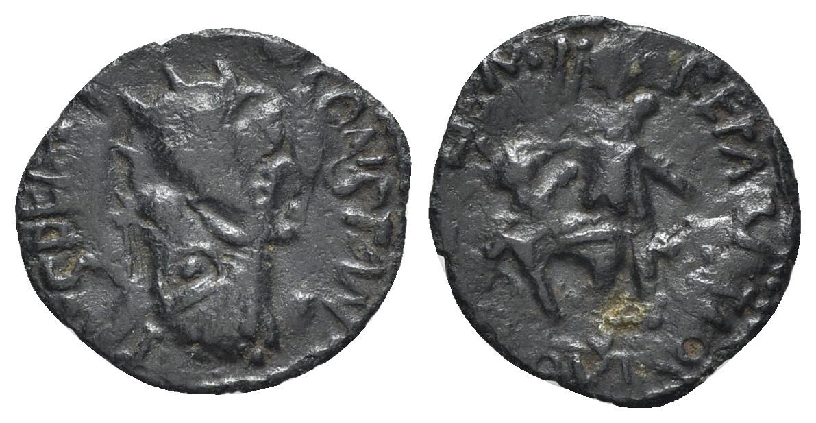 Barbarous Æ Radiate 18mm R/ Soldier standing