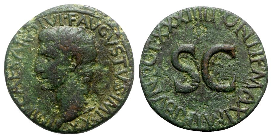Augustus (27 BC-AD 14). Æ As - Rome | Roman Imperial Coins