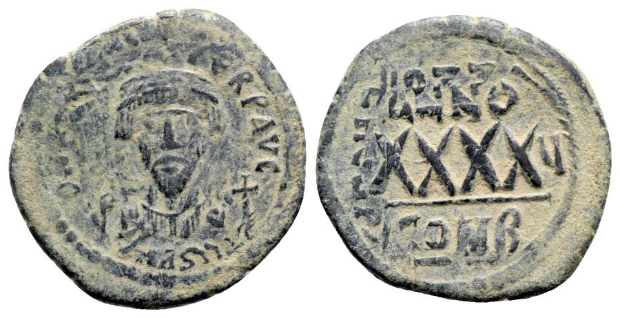 Phocas (602-610). Æ 40 Nummi - Constantinople, year 5 | Byzantine Coins