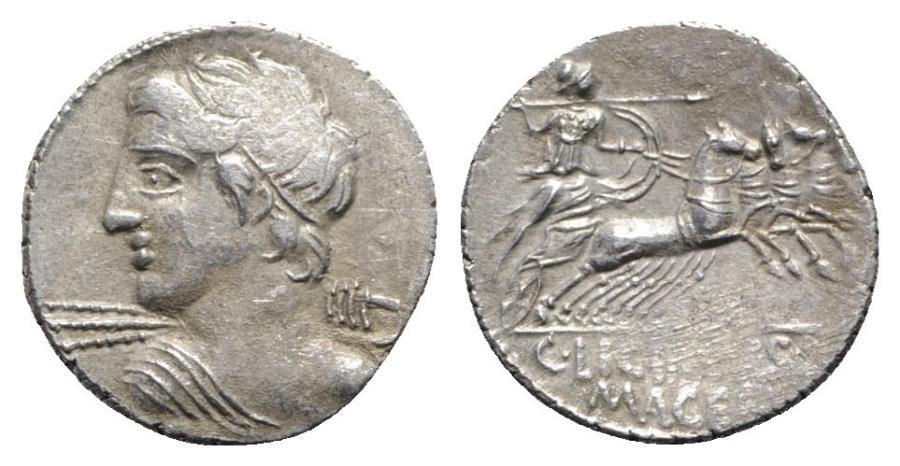 C. Licinius L.f. Macer, Rome, 84 BC. AR Denarius | Roman Republican Coins