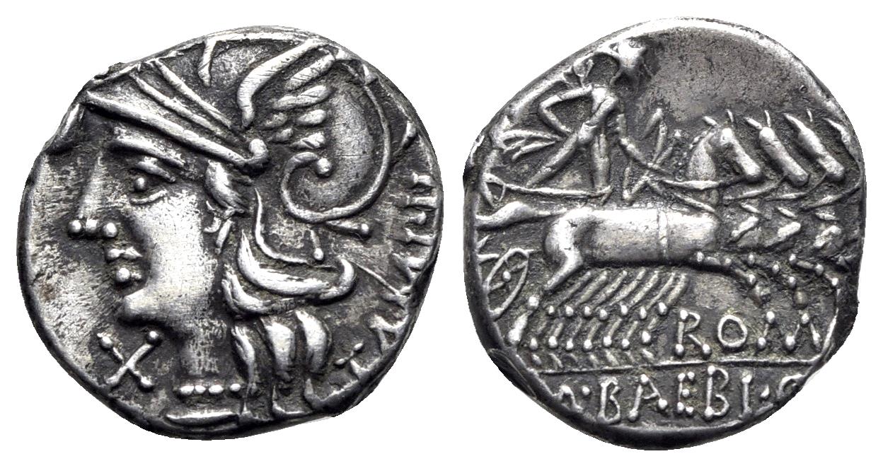 M. Baebius Q.f. Tampilus, Rome, 137 BC. AR Denarius | Roman Republican ...