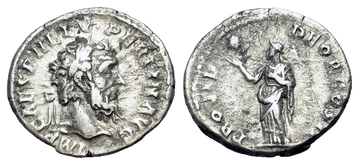 Pertinax (AD 193). AR Denarius, Rome. R/ PROVIDENTIA | Roman Imperial Coins