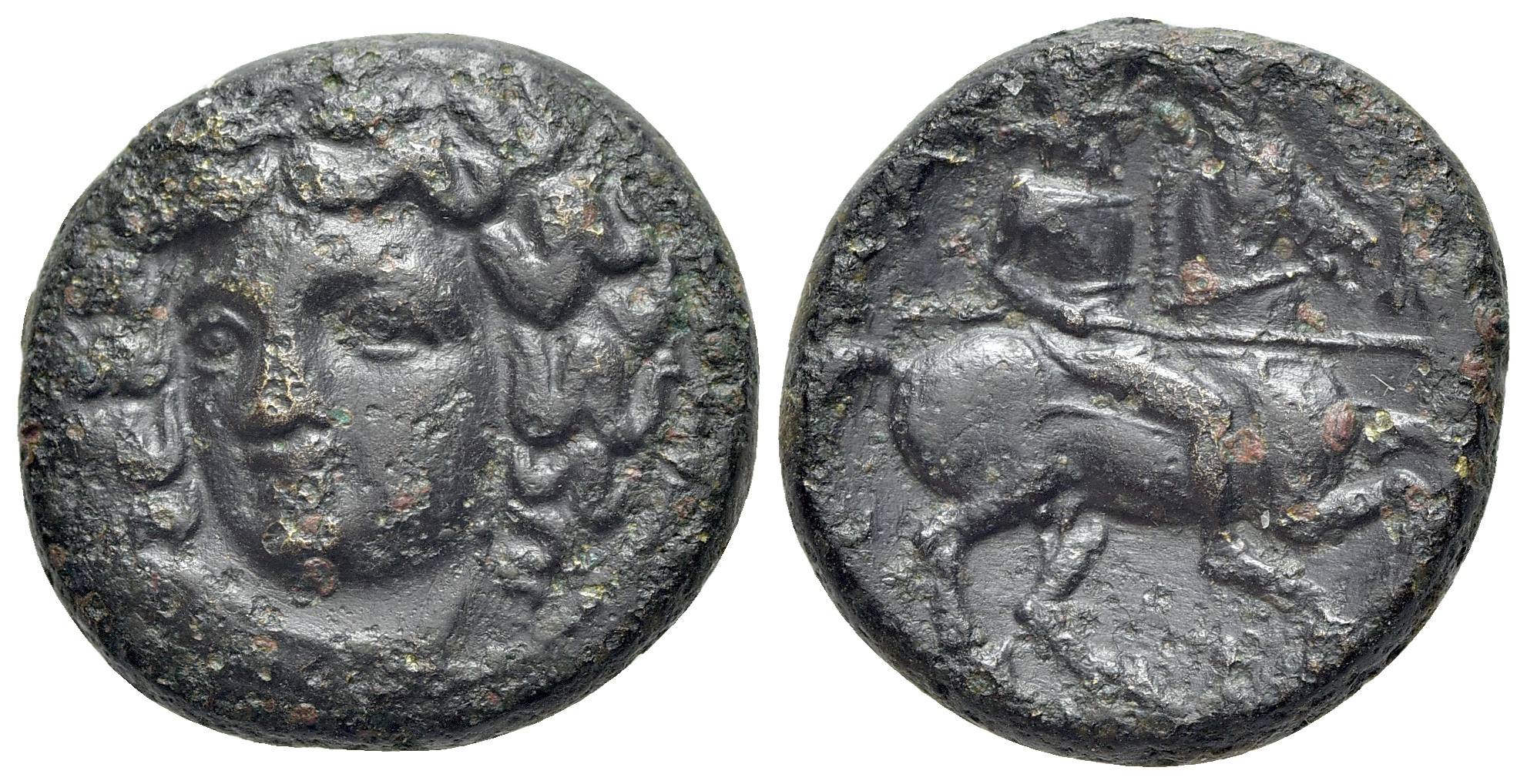 Thessaly, Larissa, c. 360-325 BC. Æ . Head of Larissa R/ Thessalian ...
