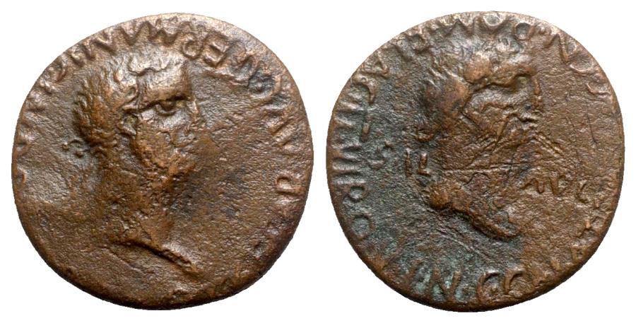 Gaius (Caligula), with Caesonia (37-41). Spain, Carthago Nova. Æ As