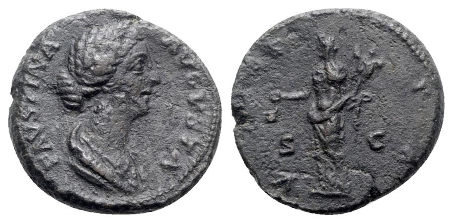 Faustina Junior (Augusta, 147-175). Ӕ As - R/ Vesta | Roman Imperial Coins
