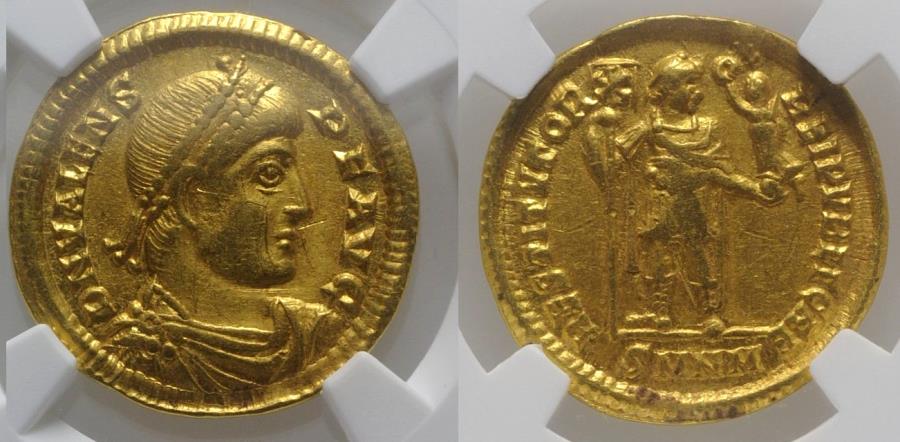 Valens (364-378). GOLD Solidus. Nicomedia, AD 364. | Roman Imperial Coins