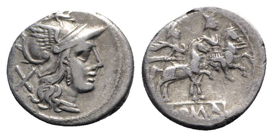 Anonymous, Rome, 211-208 BC. AR Denarius | Roman Republican Coins