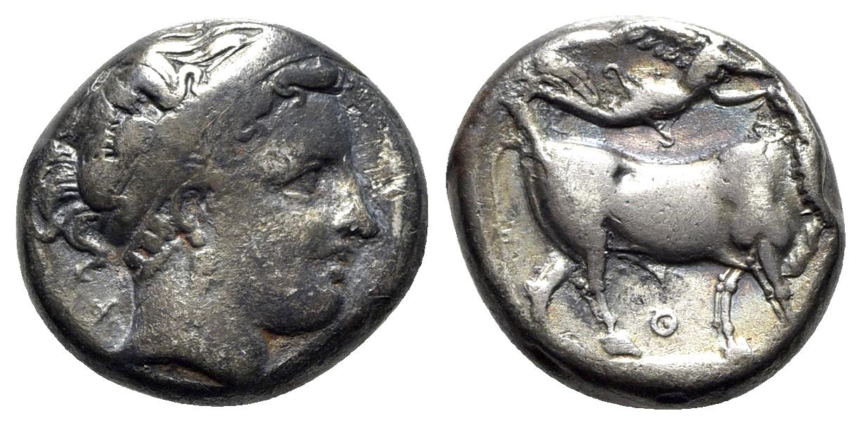 Southern Campania, Neapolis, c. 300-275 BC. AR Didrachm | Greek Coins