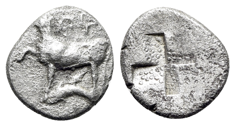 Thrace, Byzantion, c. 387/6-340 BC. AR Half Siglos | Greek Coins