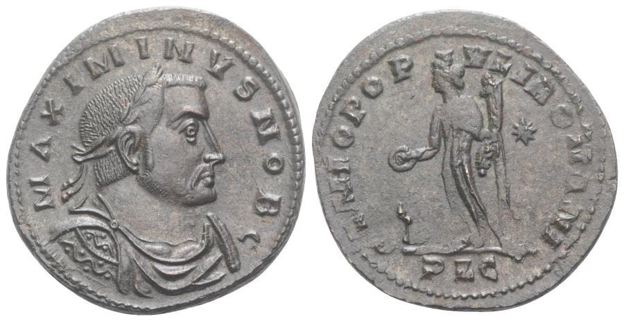 MAXIMINUS II. As Caesar, 305-309 AD. Æ Follis. Lugdunum (Lyon) mint ...