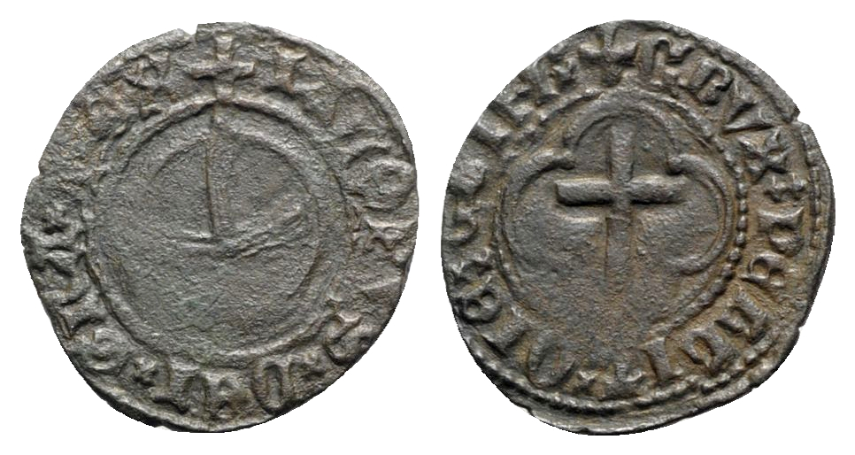Scotland, James III (1460-1488). Æ Penny. Crux Pellit copper issue.